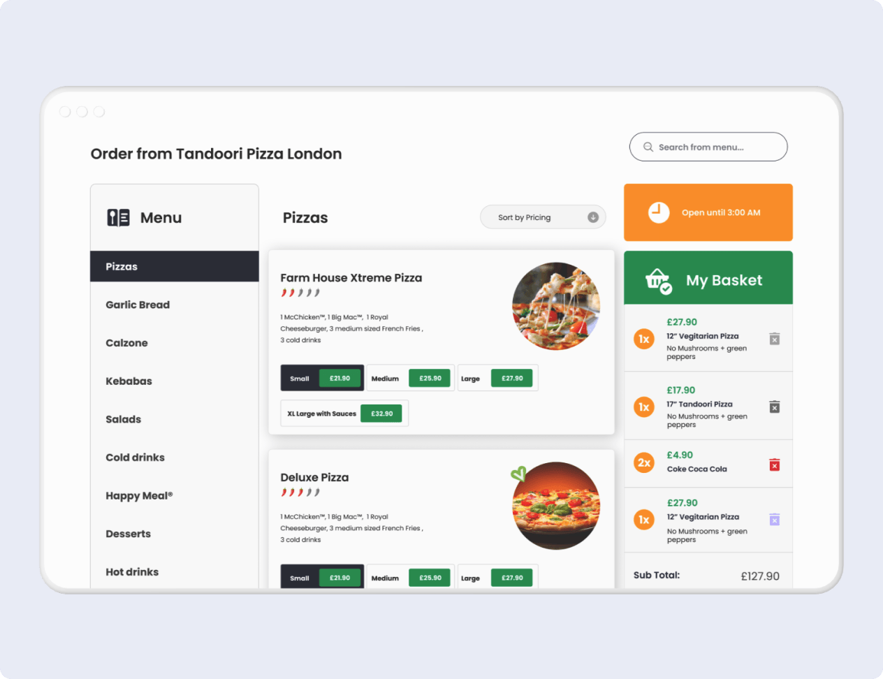 Digitalize menu with our menu management system in no time